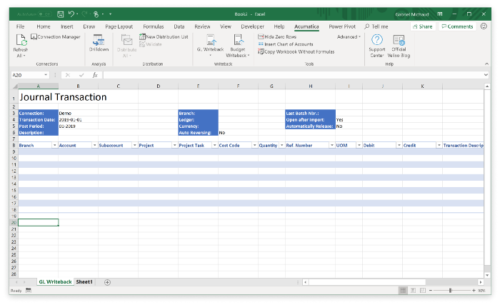 GL Writeback: create allocations, accruals and any type of GL entry ...