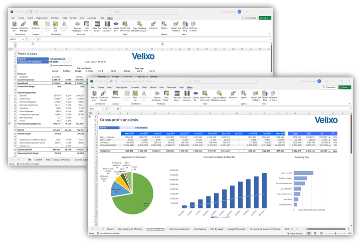 Excel reporting, budgeting & automation for Acumatica - Velixo