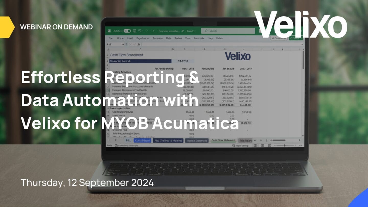 Velixo for MYOB Acumatica - On-Demand Webinar
